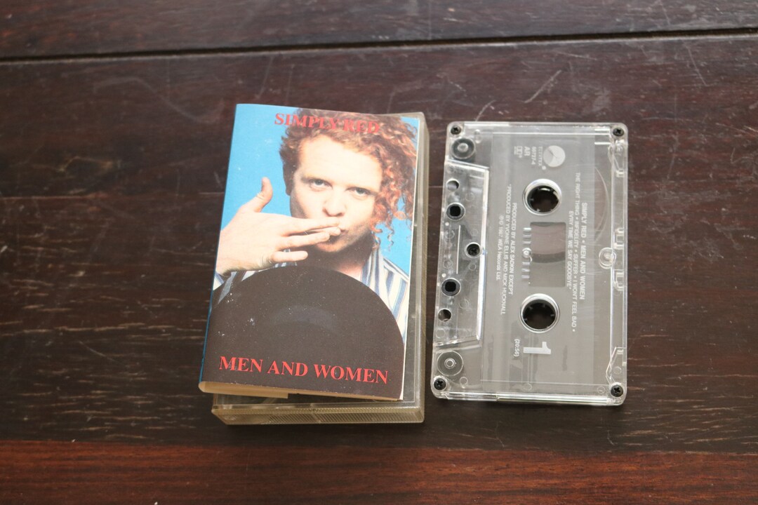 Simply Red Cassette Tape Men and Women 1987 for Vintage 1980's Boombox ...