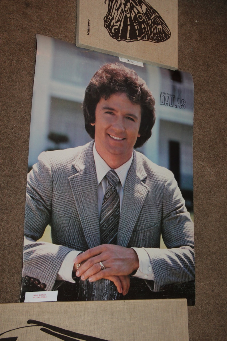 BOBBY EWING From DALLAS 1980 Tv Show Jumbo Promotional Poster Brother ...