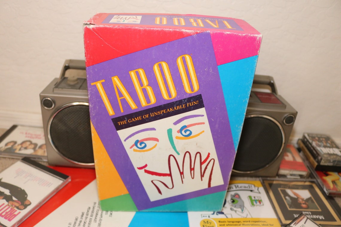 Taboo Game 1988 Milton and Bradley Vintage 1980s Boardgame - Etsy