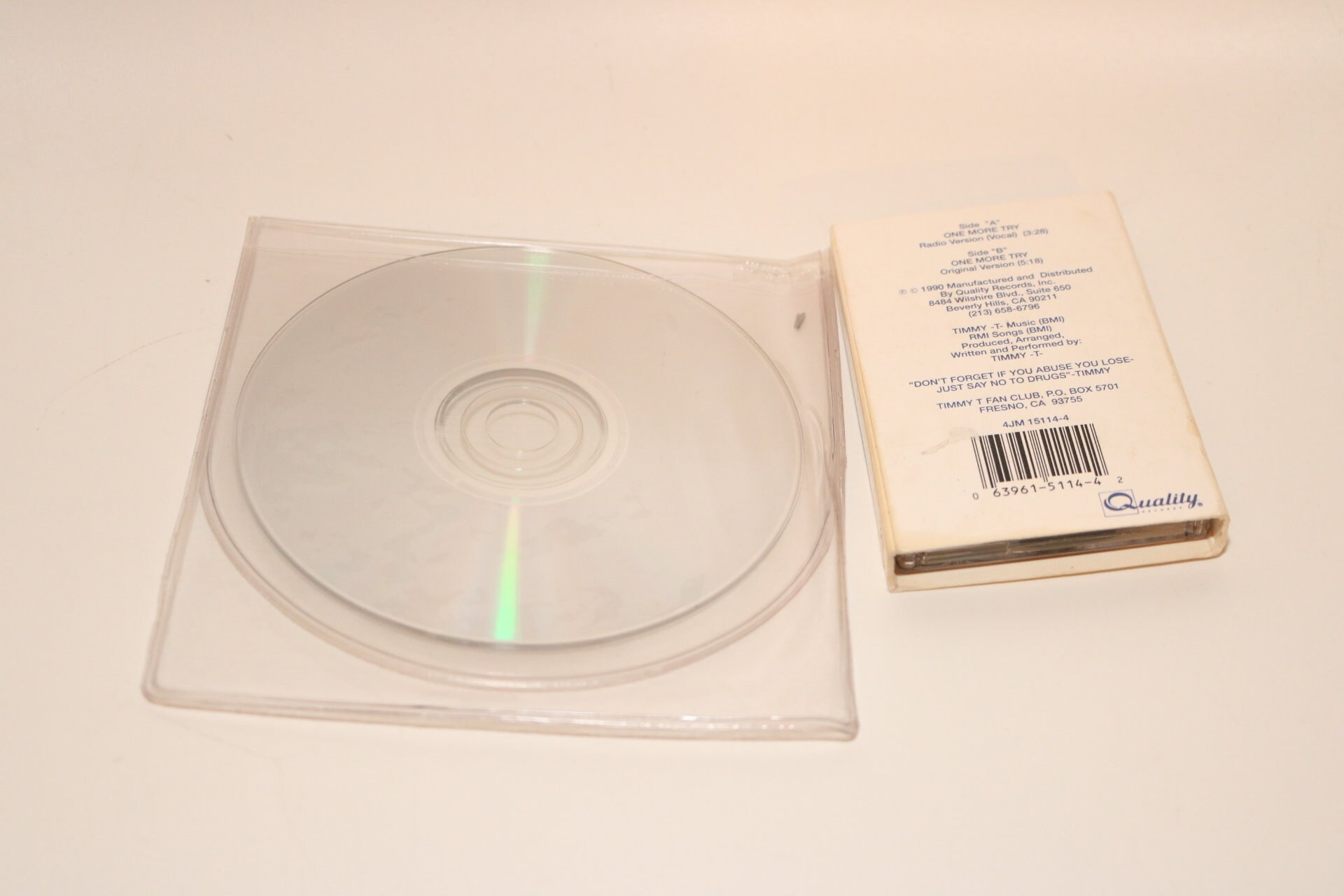 TIMMY T 1989-1990 Cassette / CD Promo One More Try Vintage 1980s-1990s ...