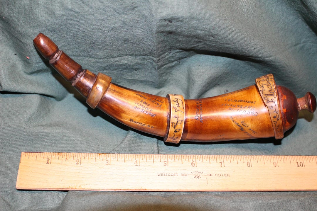 Banded Patriot Powder Horn - Etsy
