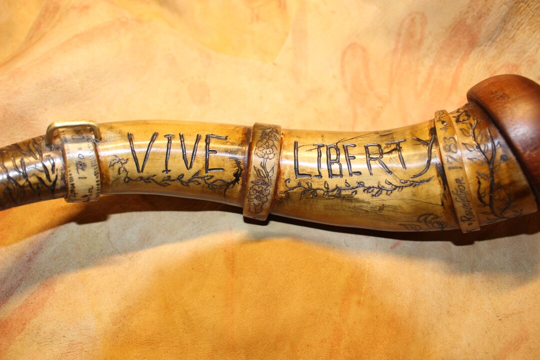 Southern Banded Powder Horn "vive Liberty" - Etsy