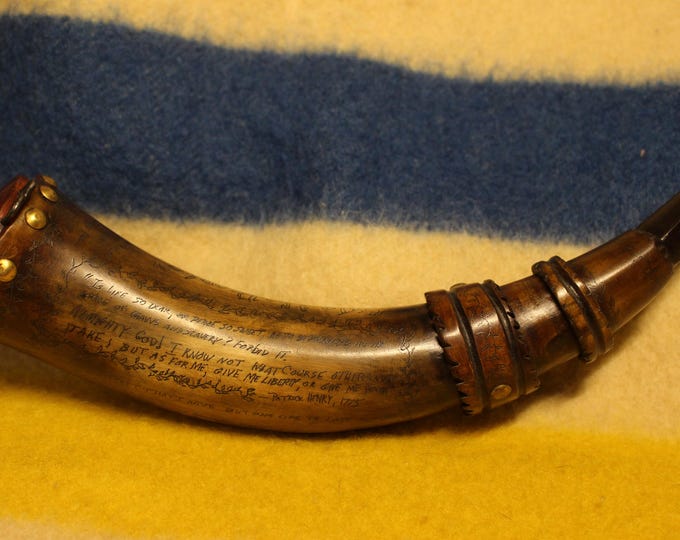 Southern Banded Powder Horn With Compass - Etsy