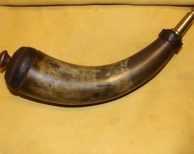 Powder Horn With Turned Maple Throat - Etsy