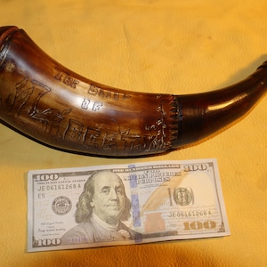 Revolutionary War Design Powder Horn - Etsy