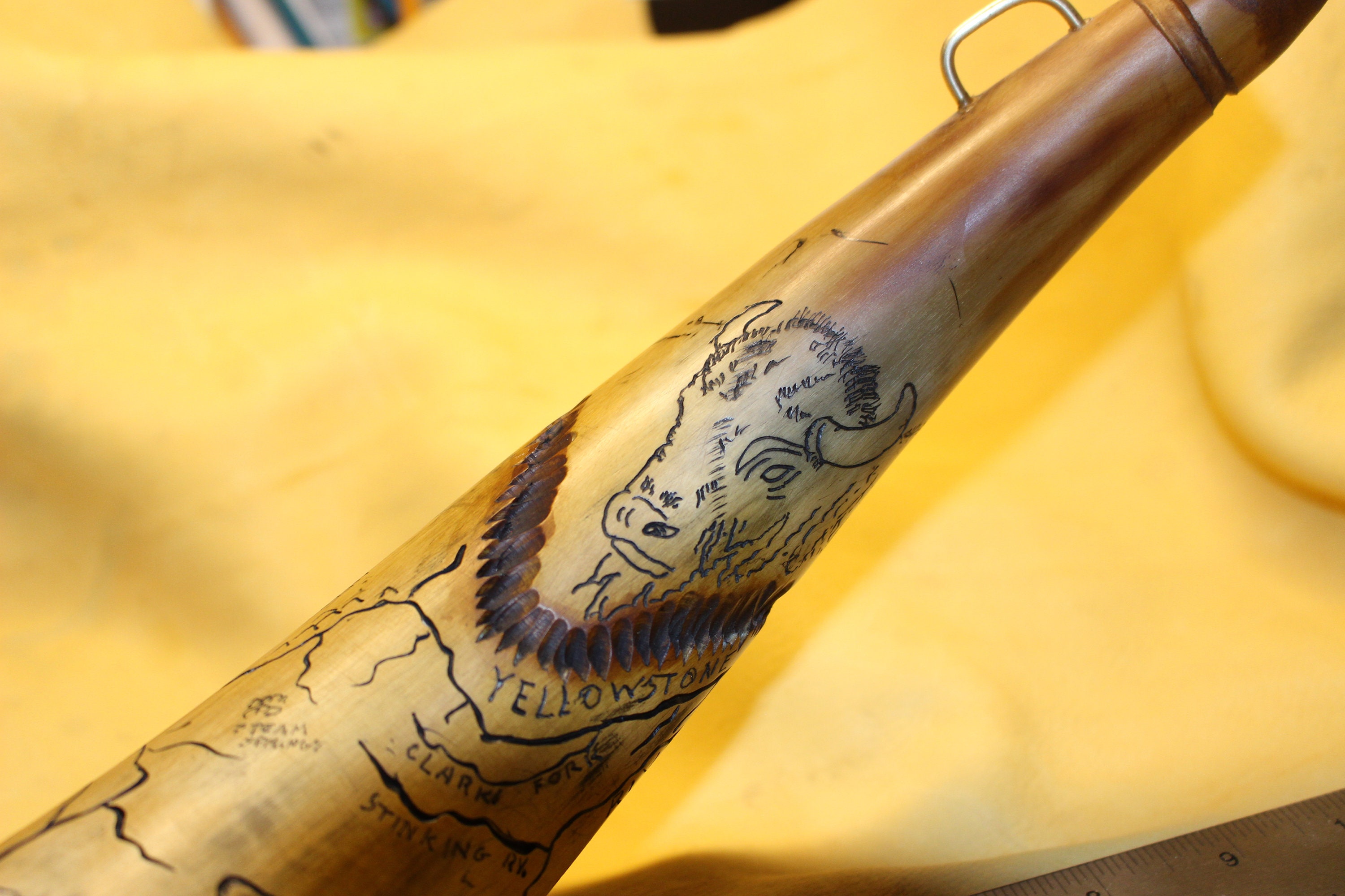 Mountain Man Powder Horn Osborne Russell Travels - Etsy