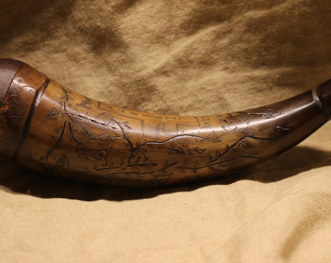 French and Indian Wars Designed Powder Horn - Etsy