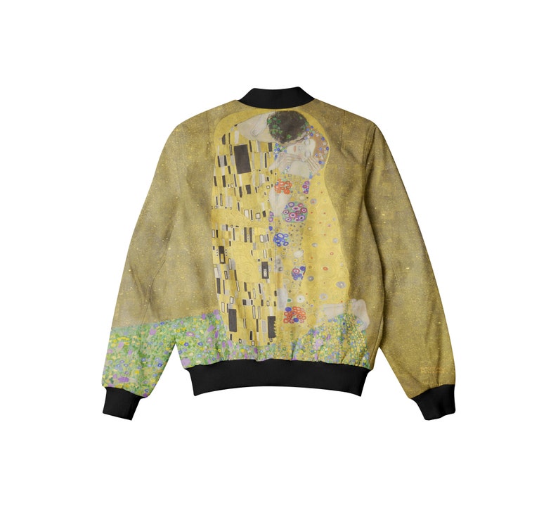 Bomber Jacket Klimt, Printed Bomber-jacket "kiss", Klimt Gift Idea From ...