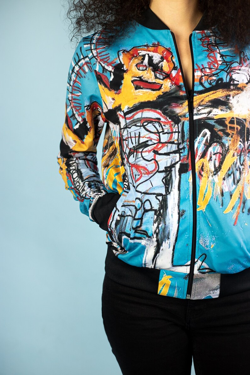 Spray Paint Art Bomber Jacket, Ptinted Bomber-jacket, Graffiti Font ...