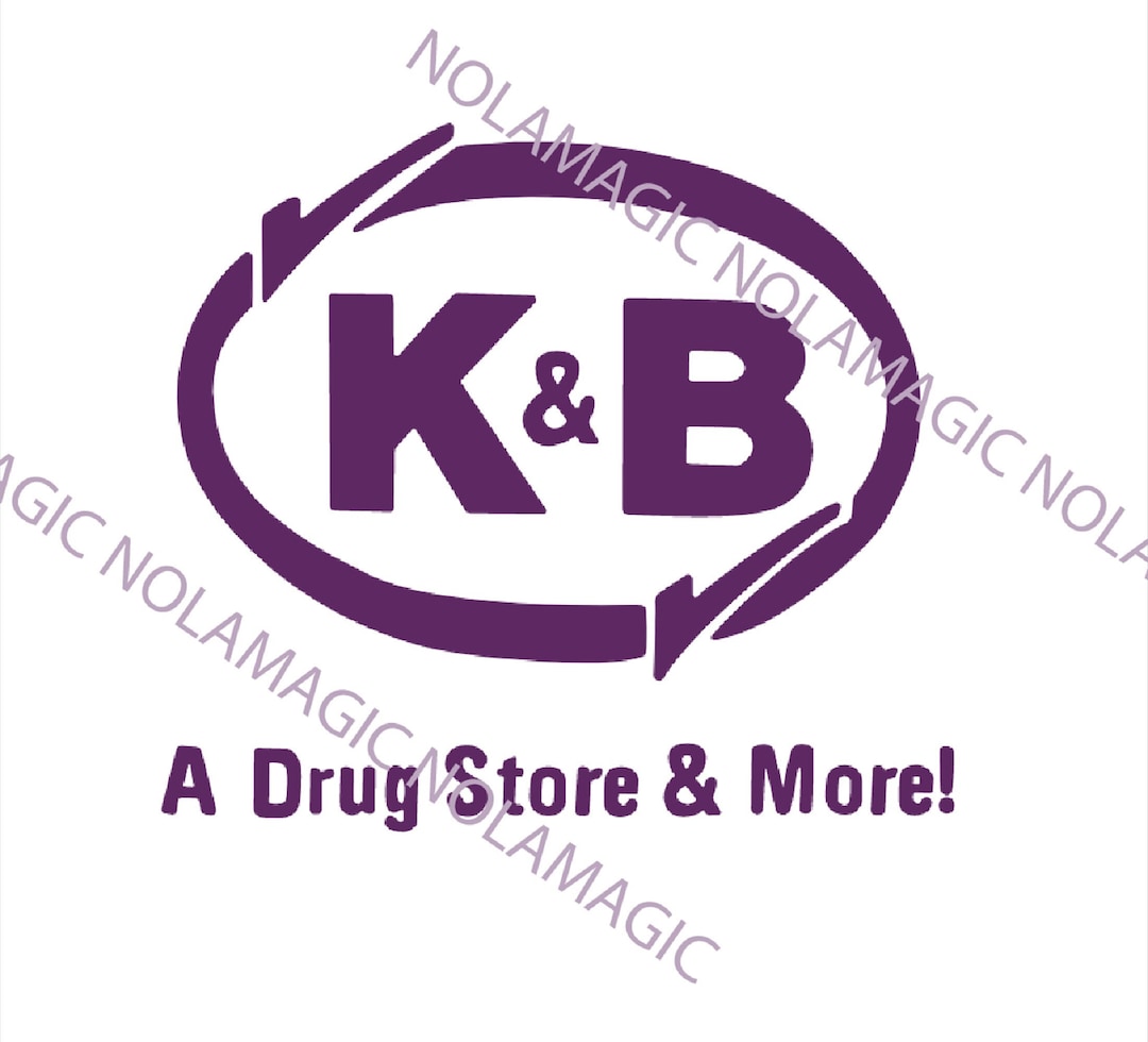 K&B Drugstore Vintage Logo - for Vinyl Stickers, Silkscreen, Embroidery ...