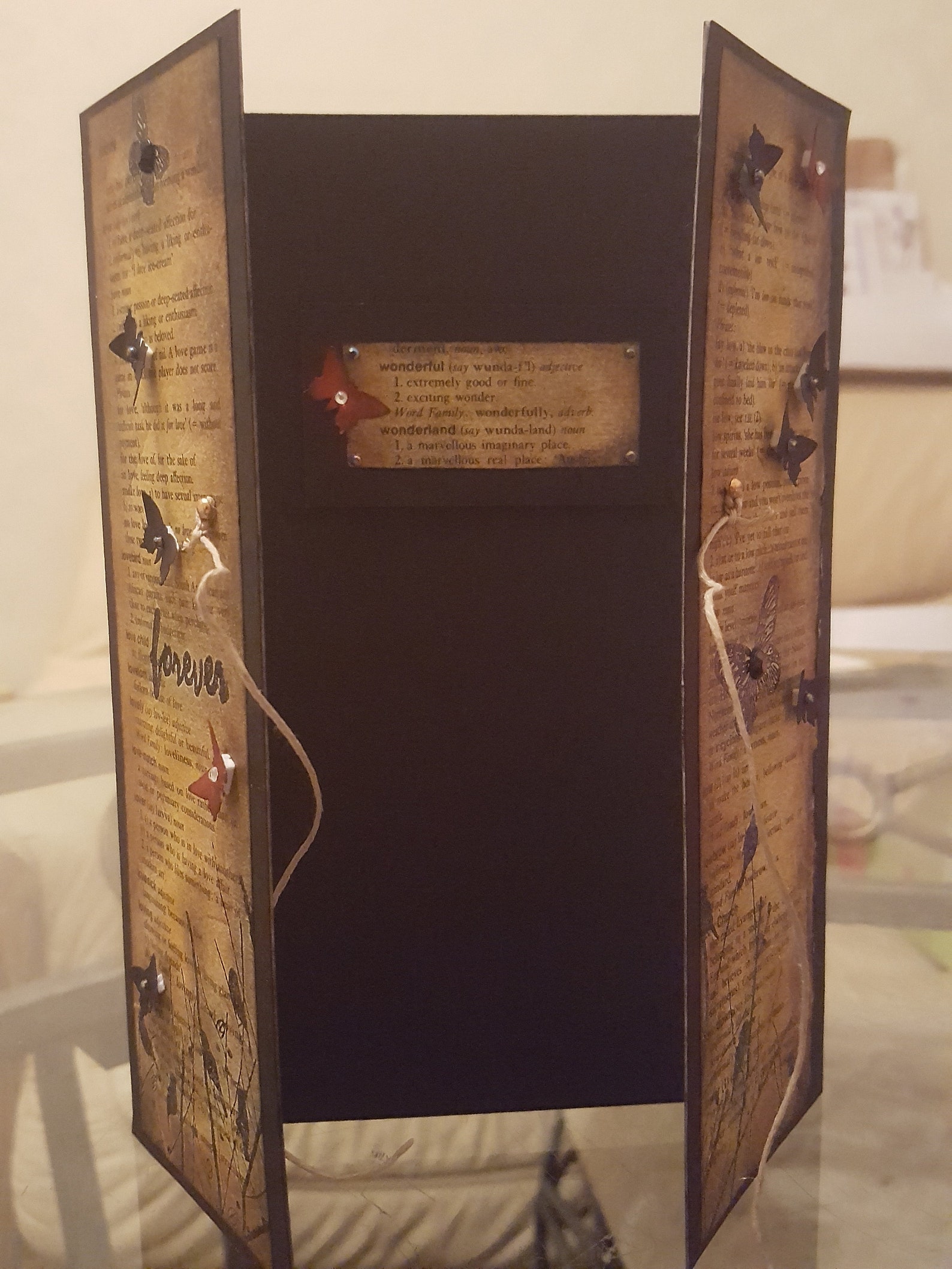 1. Dictionary Love Forever/gate-fold Card/authentic Dictionary Page ...