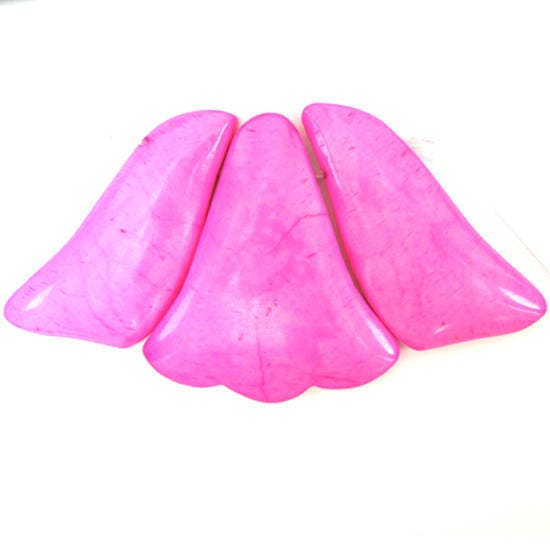 48mm Pink Turquoise Triangle Pendant Bead Set 3pcs 1001 | Etsy