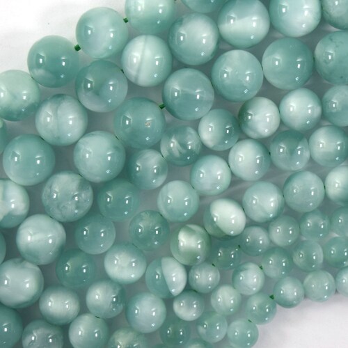 AA Natural Green Moonstone Round Beads 15.5 Strand 6mm - Etsy
