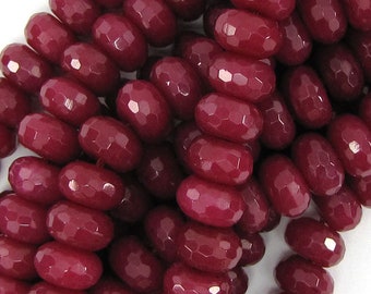 Ruby Jade Beads - Etsy