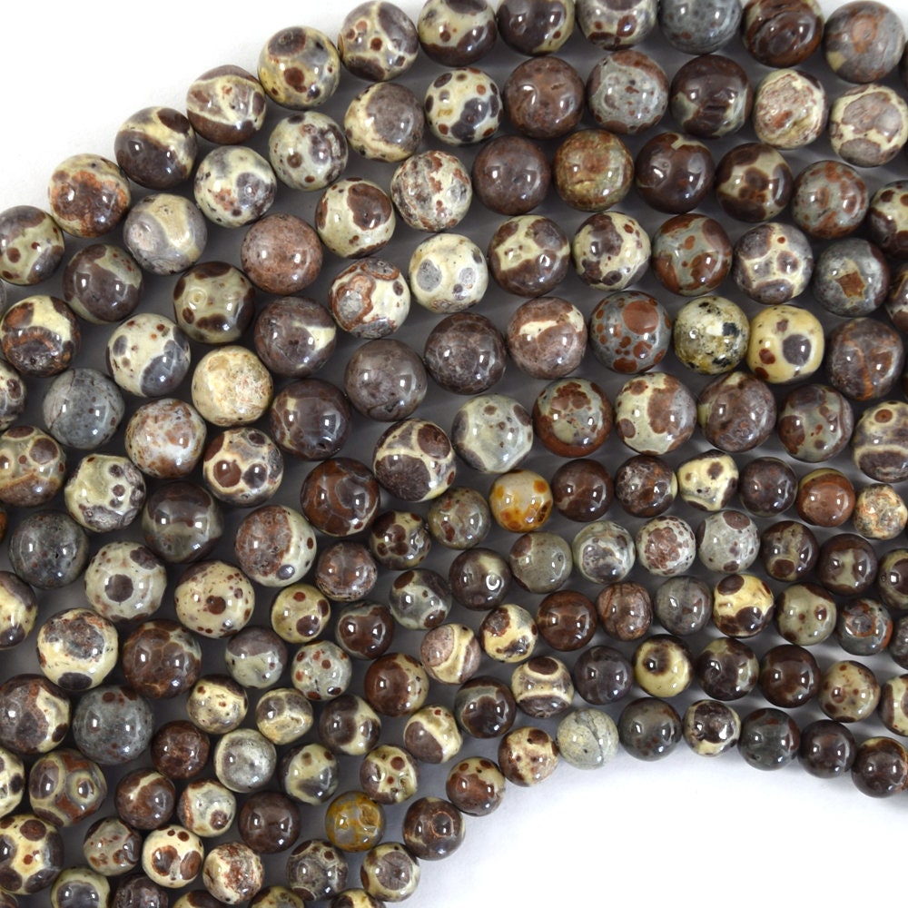 AA Natural Mexican Orbicular Jasper Round Beads Gemstone - Etsy