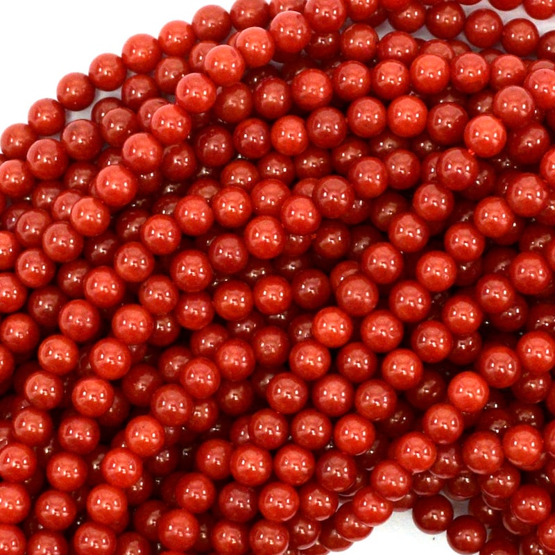 Red Coral Beads - Etsy