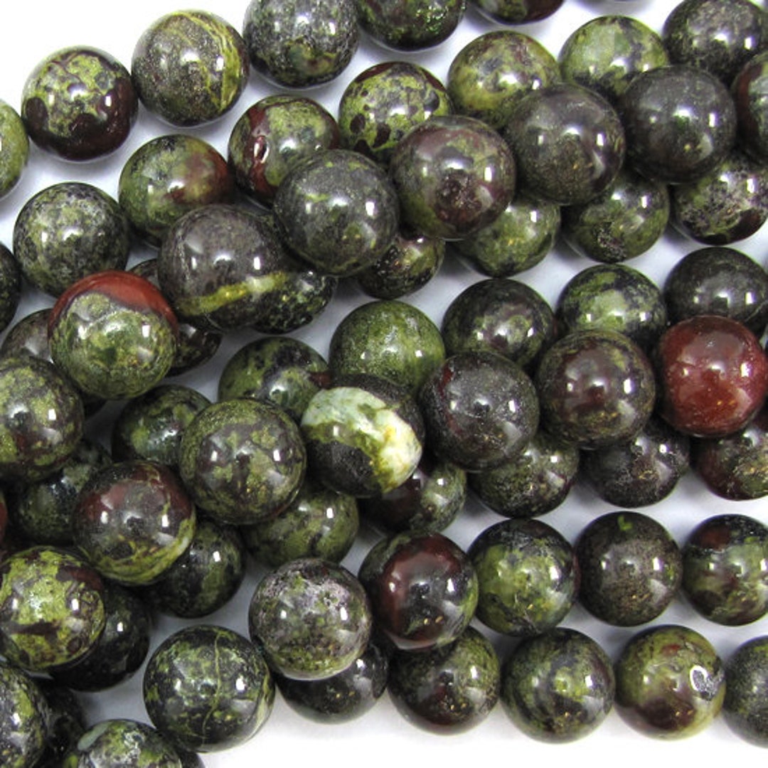 Natural Dragon Blood Jasper Round Beads 15 Strand 4mm - Etsy