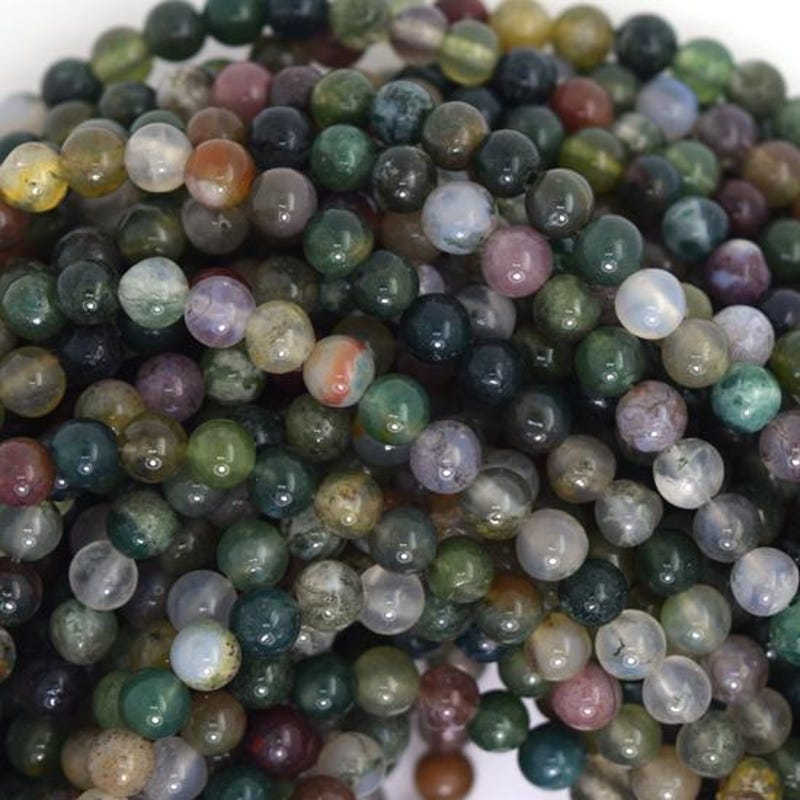 Indian Agate 8mm Round Stones - Etsy