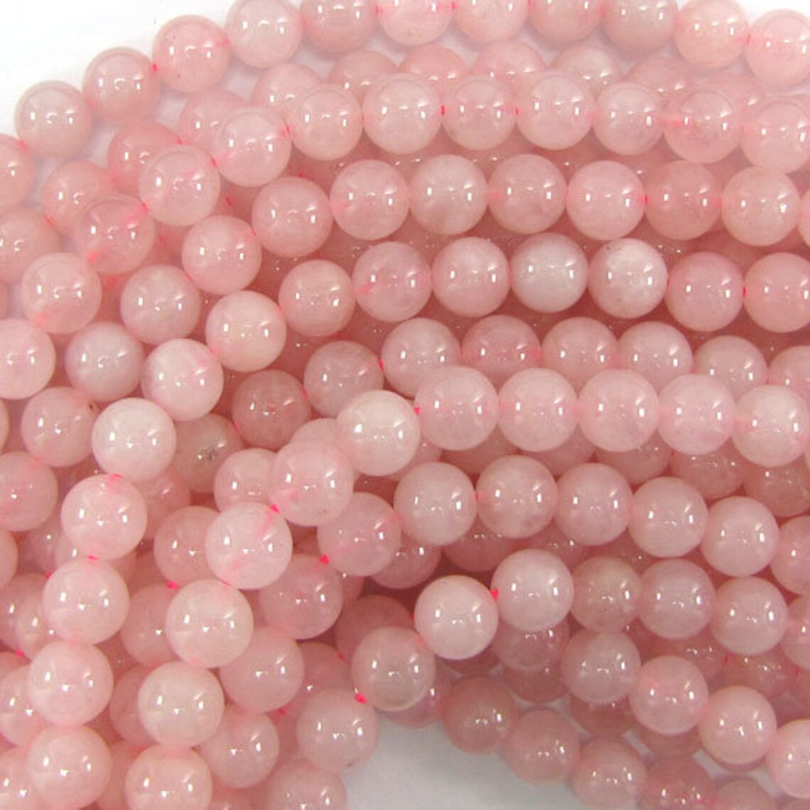 Pink Rose Quartz Round Beads Gemstone 15 Strand 4mm 6mm - Etsy