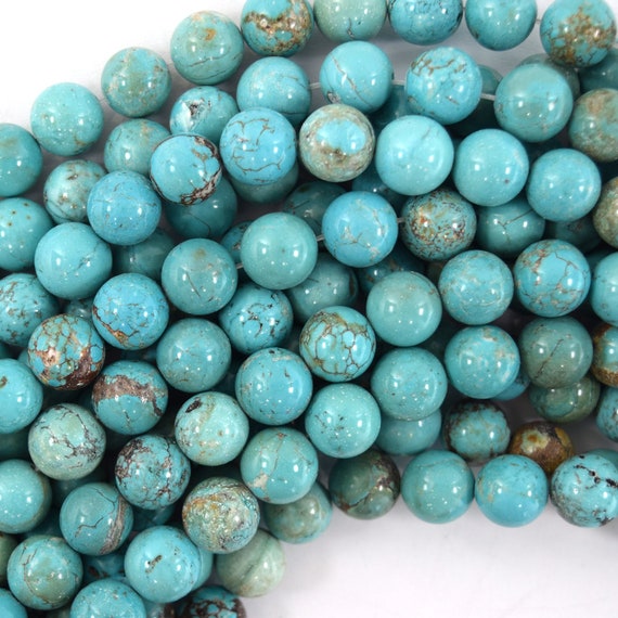 Blue Turquoise Round Beads 15.5 Strand 2mm 4mm 6mm 8mm - Etsy