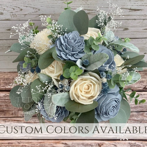 Dusty Blue Aisle Flowers - Etsy