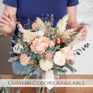 LIMITED - the Vienna Wood Wedding Bouquet / Rustic Boho Bridal Bride ...