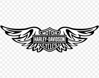 Harley Davidson Bronze Decal - Etsy