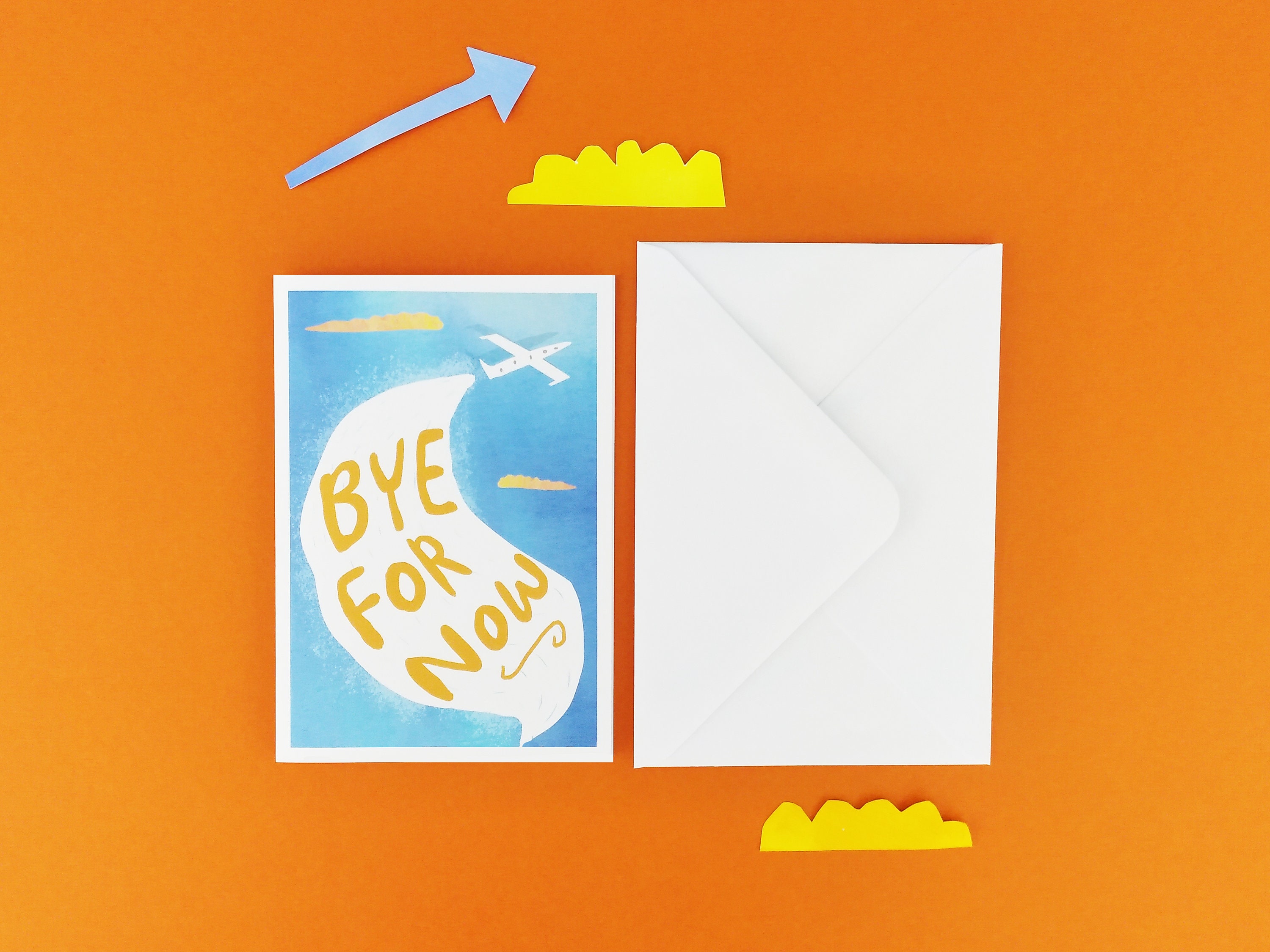 A6 Bye for Now Leaving Country Card, Goodbye Card, Travel Card ...