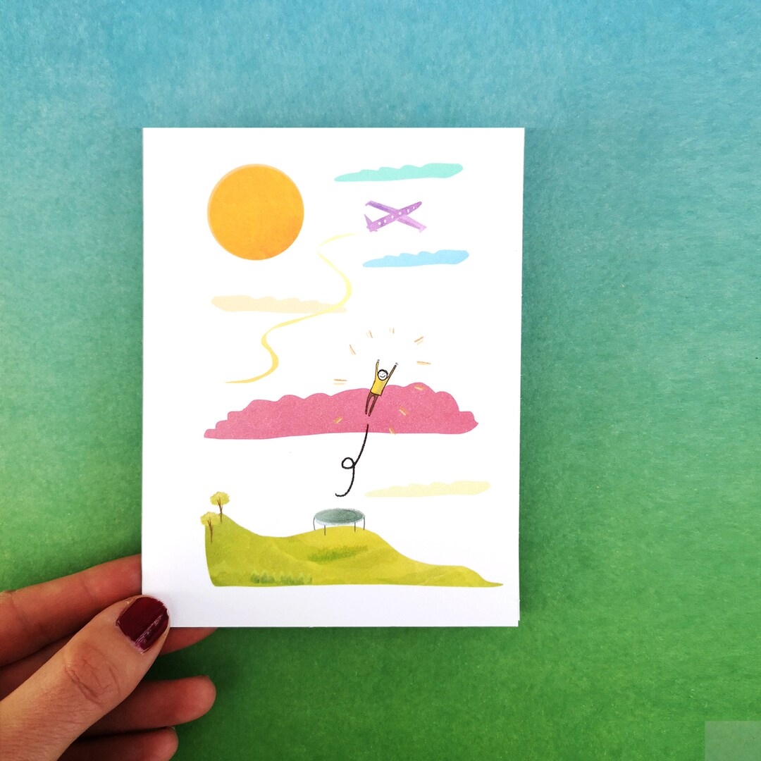 A6 congratulations jumping card,trampoline card,celebration card ...