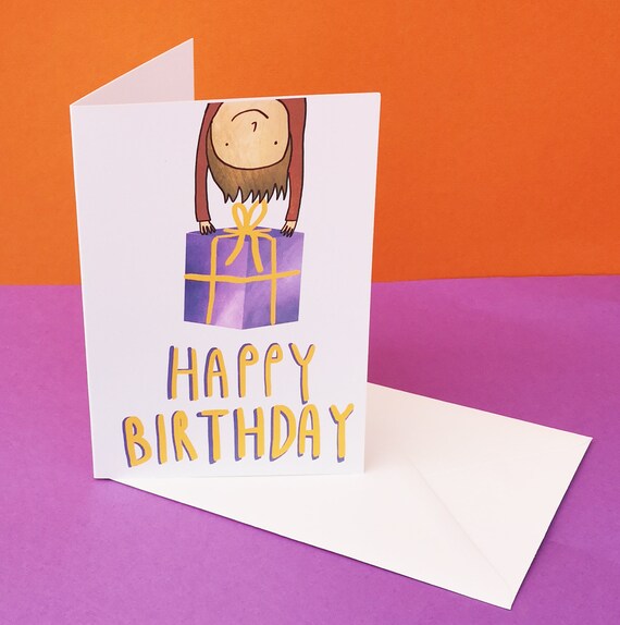 A6 Upside Down Birthday Card Birthday Present Cardfun - Etsy