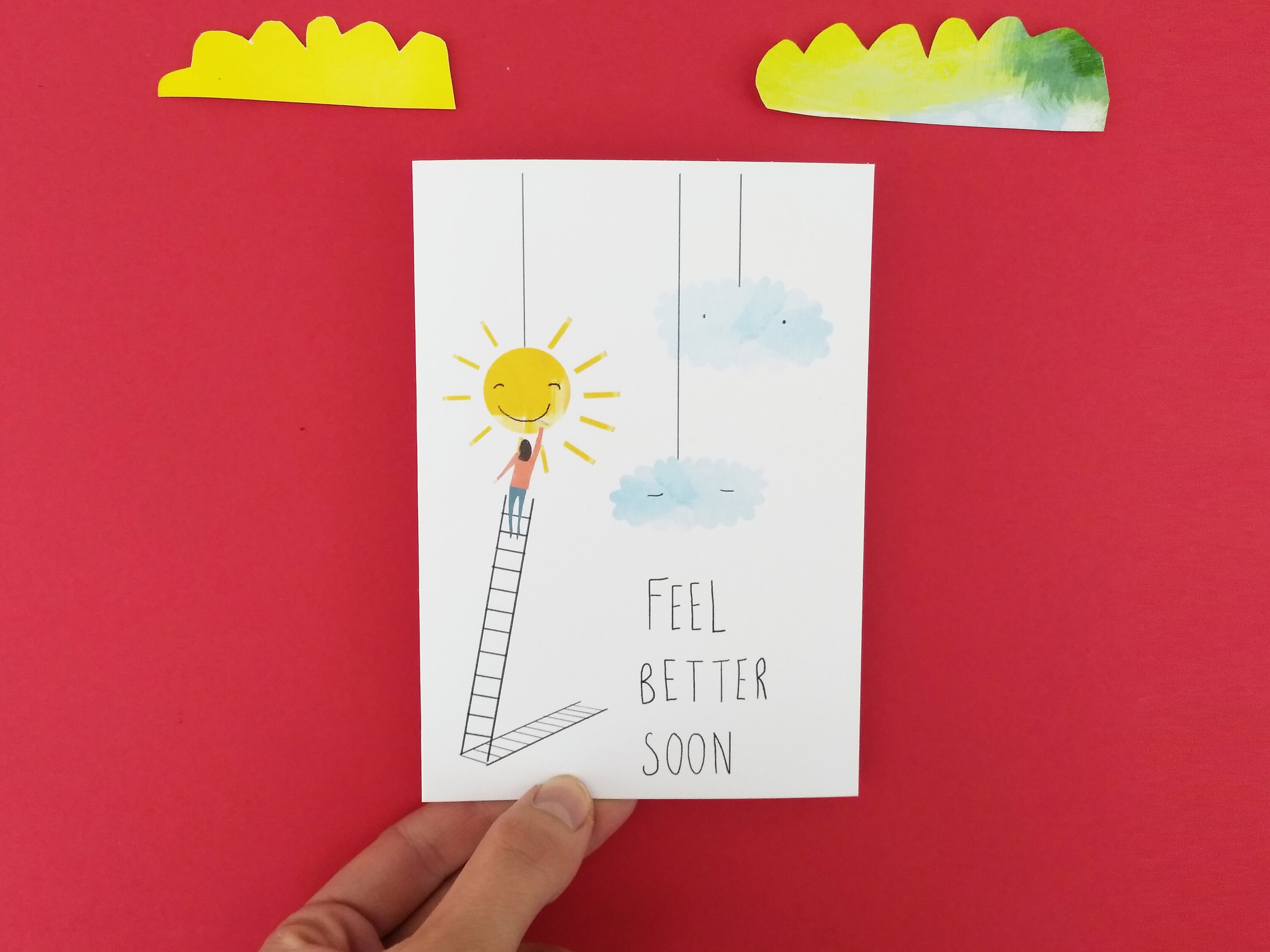 Feel Better Soon Card Get Well Soon Card Feel - Etsy