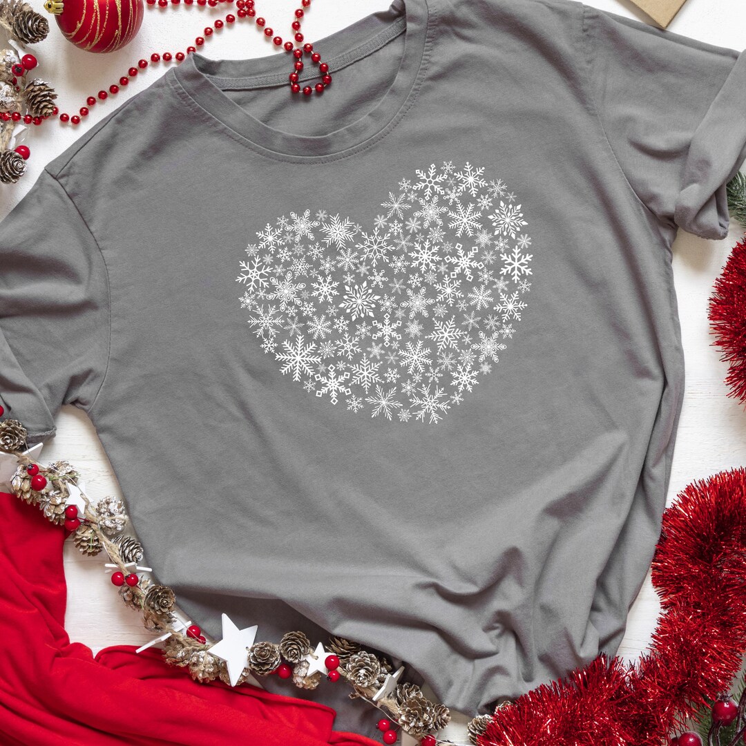 Heart Snowflake SVG | PNG | Widget - Winter - Etsy
