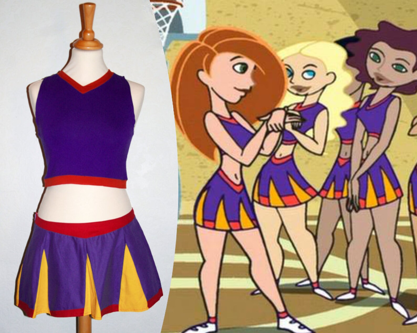 Kim Possible Cheerleader uniform Cosplay Costume | Etsy