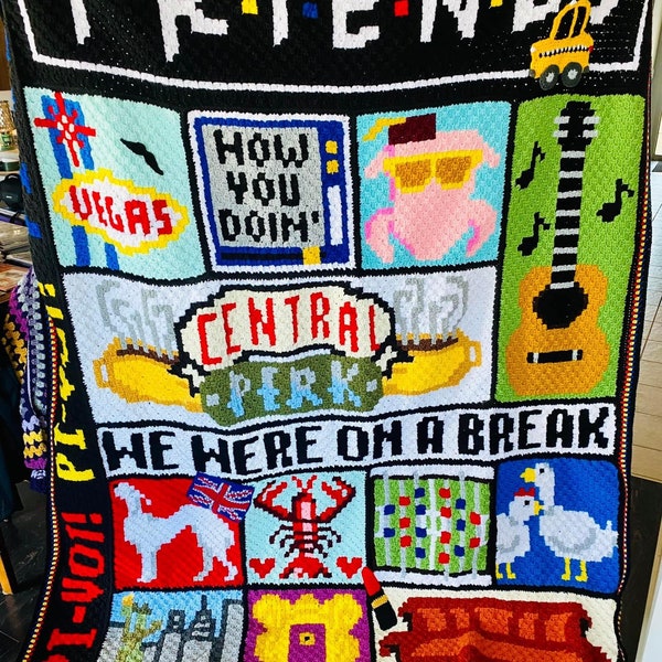 Crochet Blanket Pattern Friends Patterns - Etsy