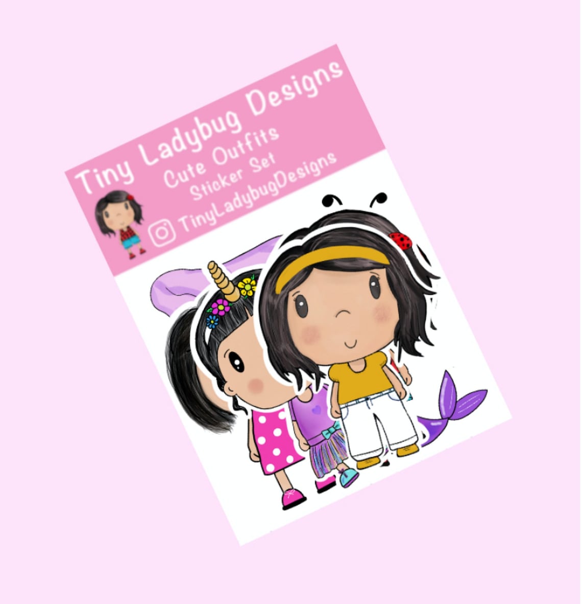 Cute Girly Outfit Stickers Vinyl Stickers Dress-up Stickers | Etsy