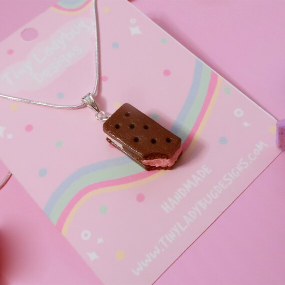 Polymer Clay Neapolitan Ice Cream Sandwich Charm Earrings - Etsy