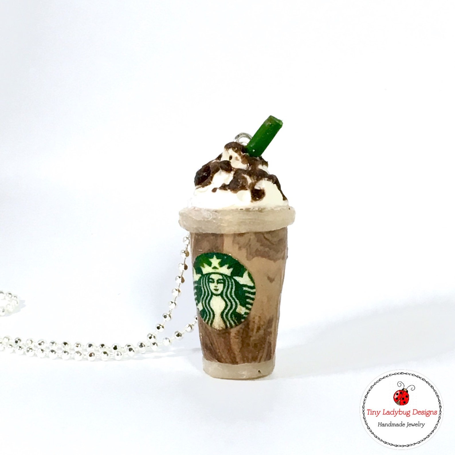 Polymer Clay Mocha Frappuccino Starbucks Charm | Etsy
