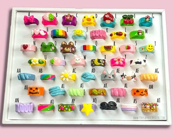 Blue Octopus Clay Ring Polymer Clay Animal Underwater Tentacles Beach ...