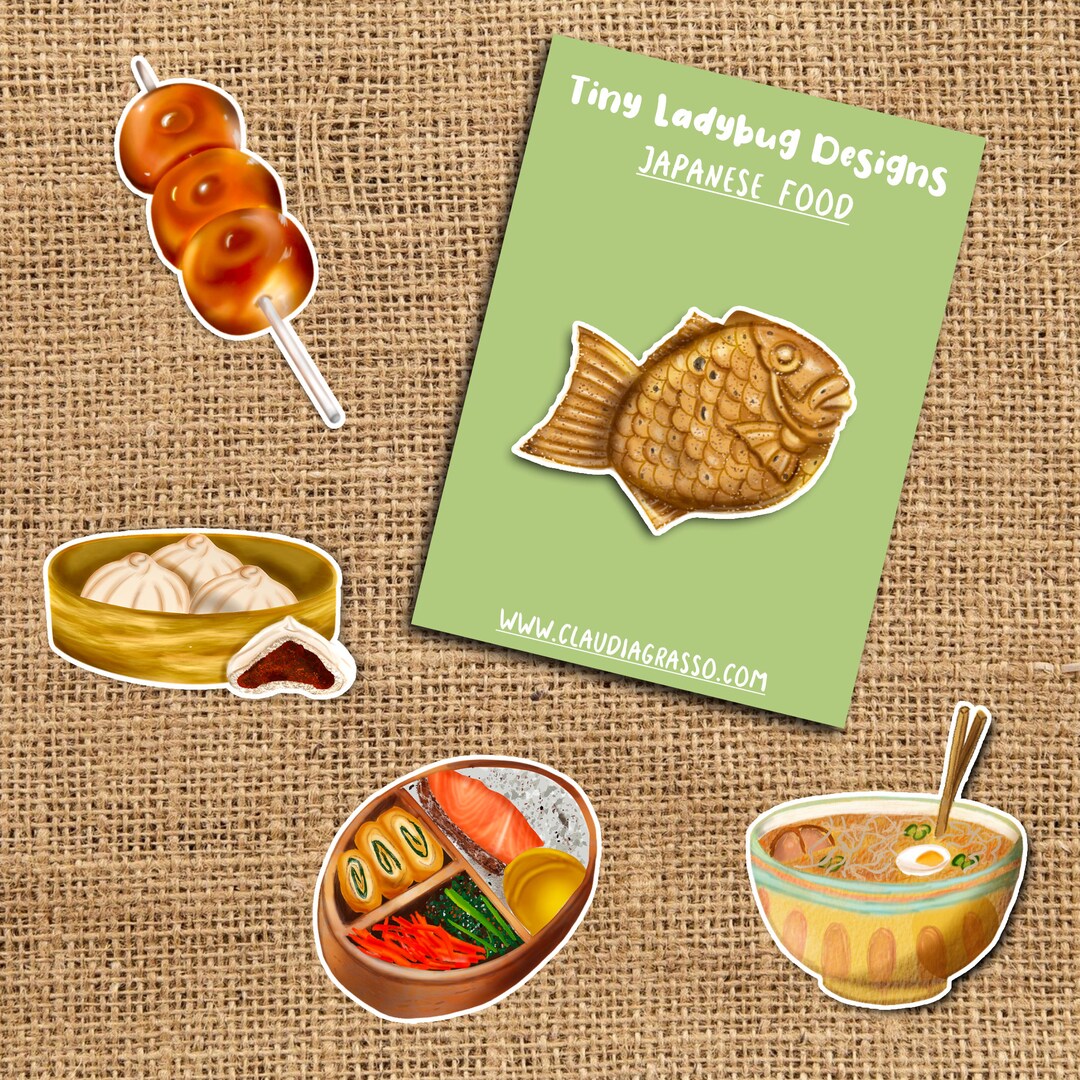 Japanese Food Sticker Pack - Etsy