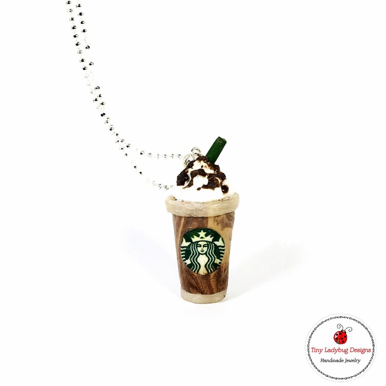 Polymer Clay Mocha Frappuccino Starbucks Charm - Etsy