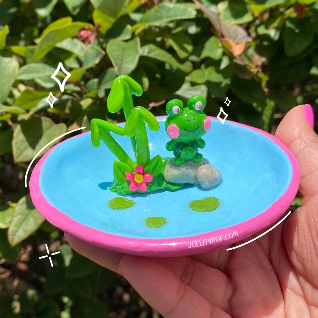 Handmade Little Frog Trinket Dish-jewelry Dish - Etsy