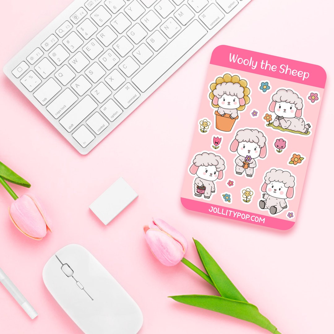 Wooly the Sheep Sticker Sheet - Etsy