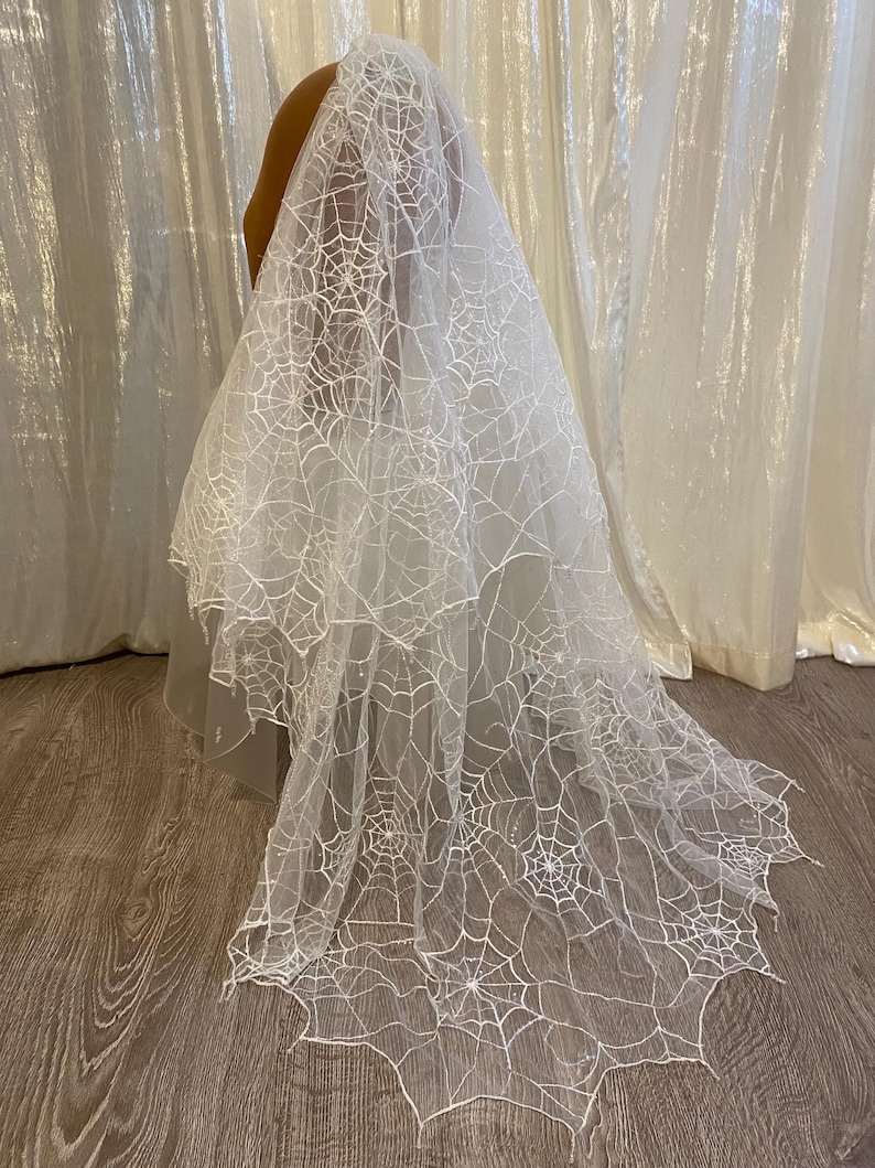 Spiderweb Lace Veil / Goth Wedding / Gothic / Wedding / Formal ...