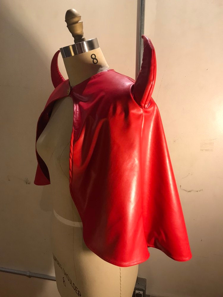 Red Vinyl Devil Cape - Etsy
