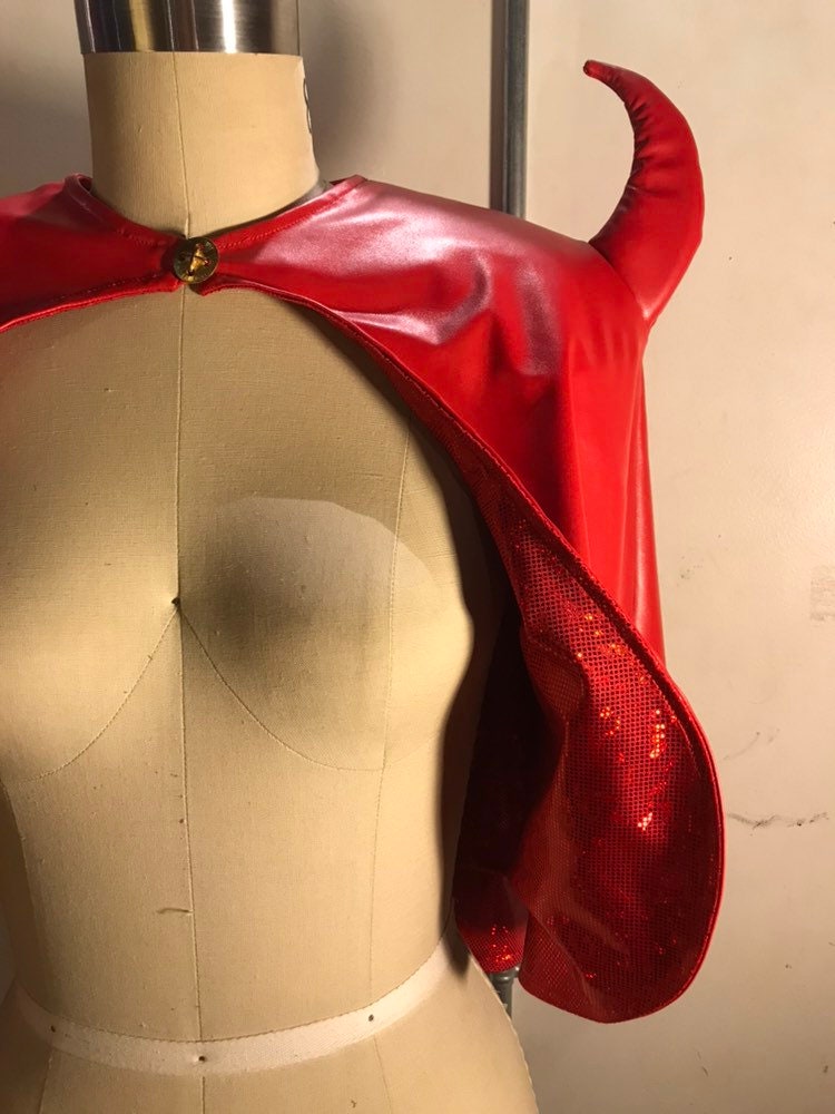 Red Vinyl Devil Cape - Etsy