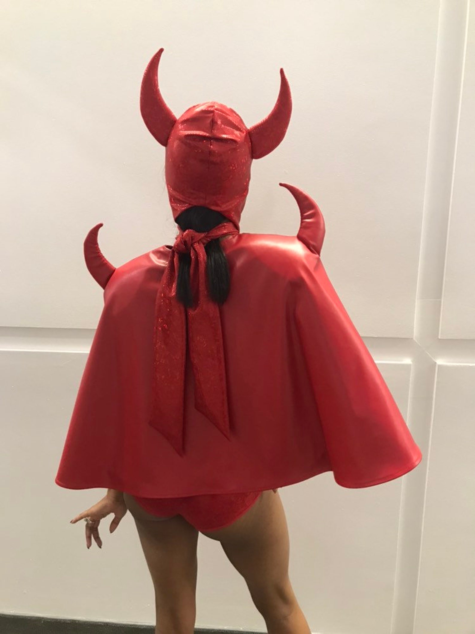 Red Vinyl Devil Cape - Etsy