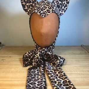 Leopard Hood | Leopard Bonnet | Vintage Leopard Hood | Leopard Print - Etsy