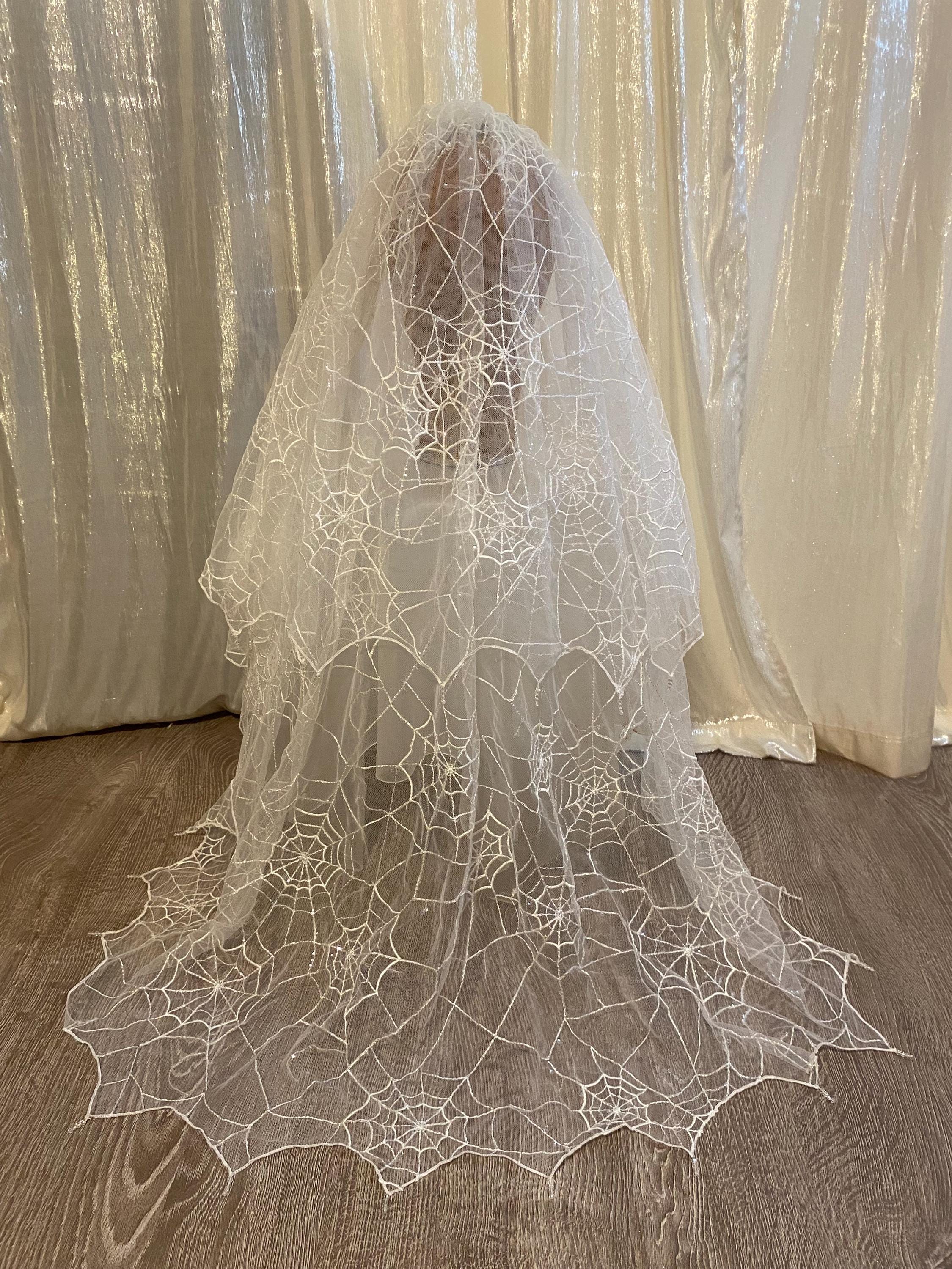 Spiderweb Lace Veil / Goth Wedding / Gothic / Wedding / Formal ...