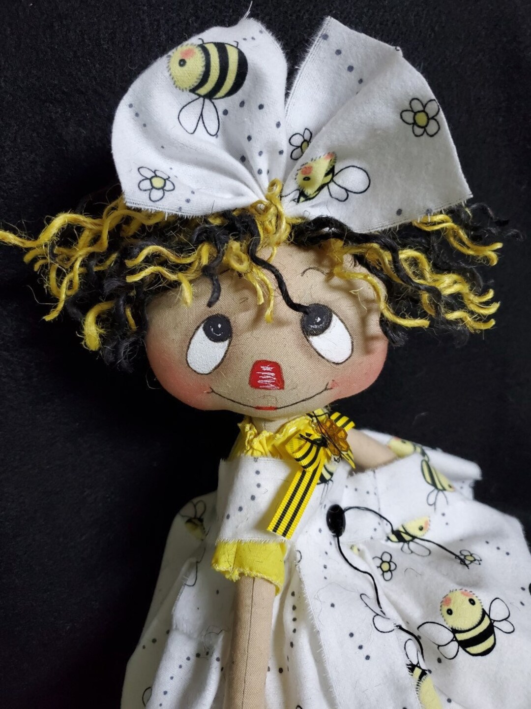 Raggedy Ann Doll - Bumble Bees - Spring Summer - Garden Keepsake Doll ...