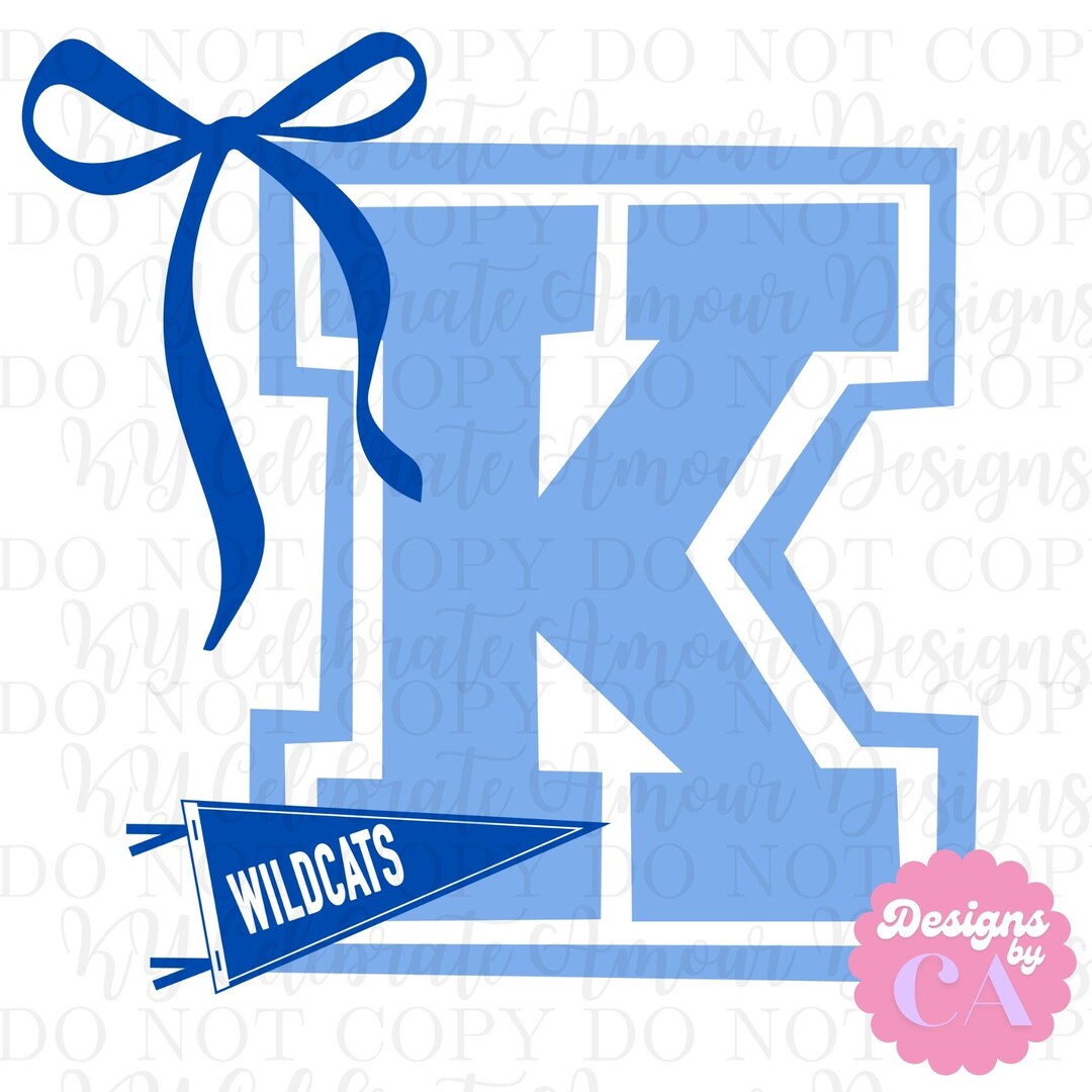 KY Png, Kentucky Png K With Pennant Flag BOW PNG | Wildcats Digital ...